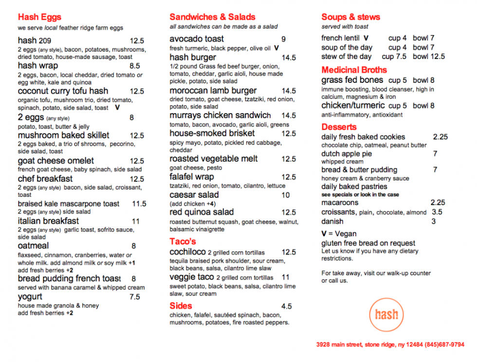 Local Organic Eats | Hash Food NY