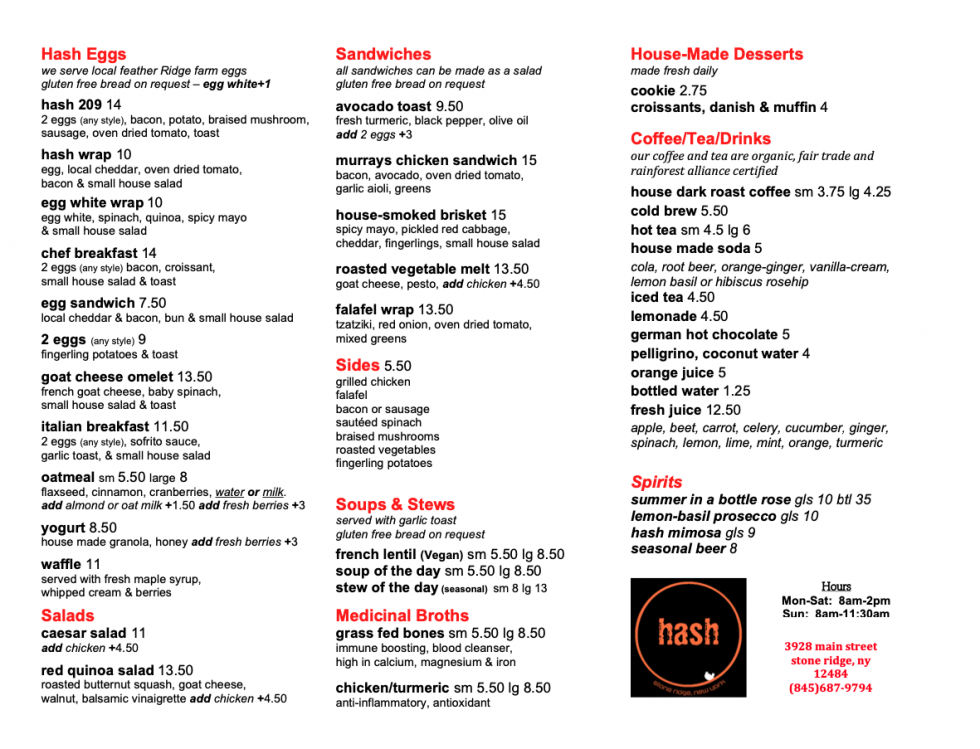 Local Organic Eats | Hash Food NY